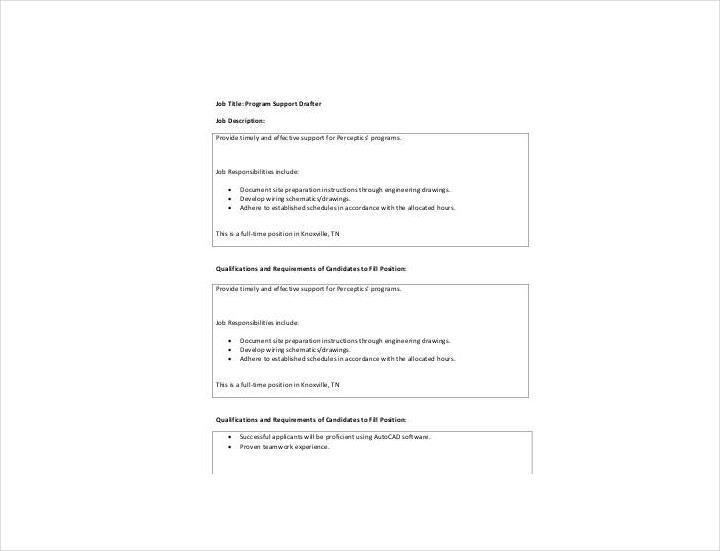 15+ Job Description Forms - Free PDF, DOC Format Download