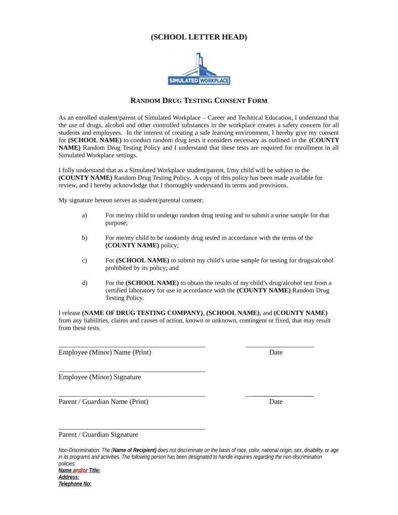 9+ Drug Testing Consent Forms - PDF, DOC