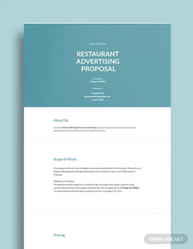 14+ Marketing Proposals for a Restaurant, Cafe, and Bakery - Free PDF ...