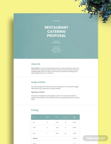 20+ How to Write a Catering Proposal - Free Word, PDF Format Download