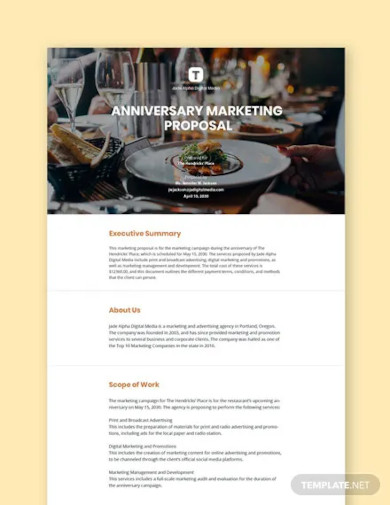 14+ Marketing Proposals for a Restaurant, Cafe, and Bakery - Free PDF ...