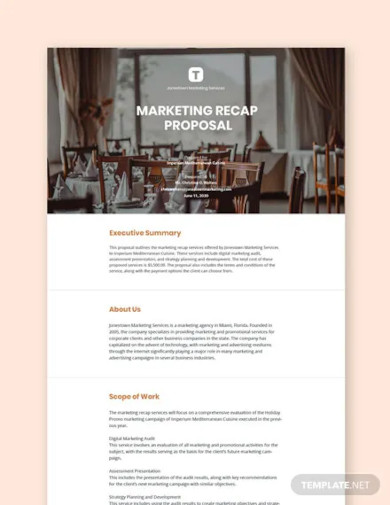 14+ Marketing Proposals for a Restaurant, Cafe, and Bakery - Free PDF ...