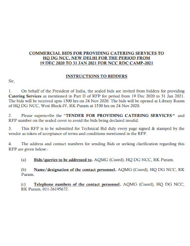 20+ How to Write a Catering Proposal - Free Word, PDF Format Download