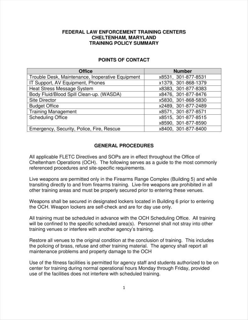 11+ Training Policy Templates Free PDF Format Download