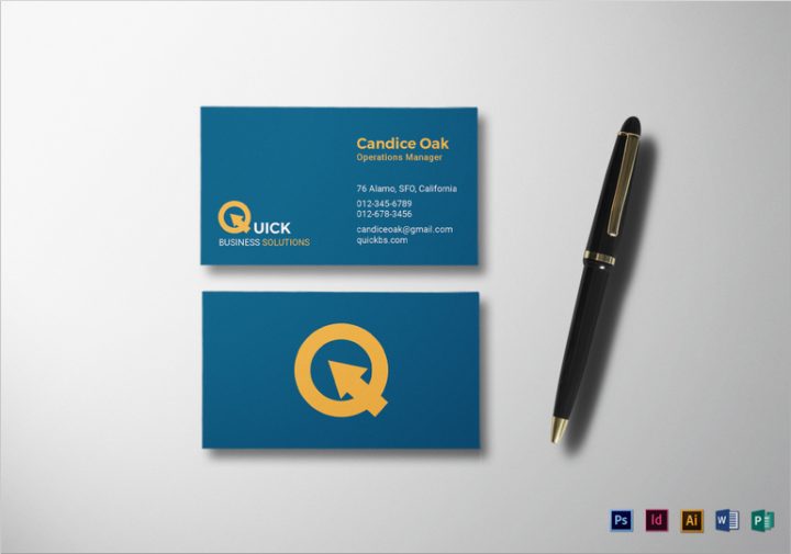 22+ Manager Business Card Templates - Ms Word, PSD, AI