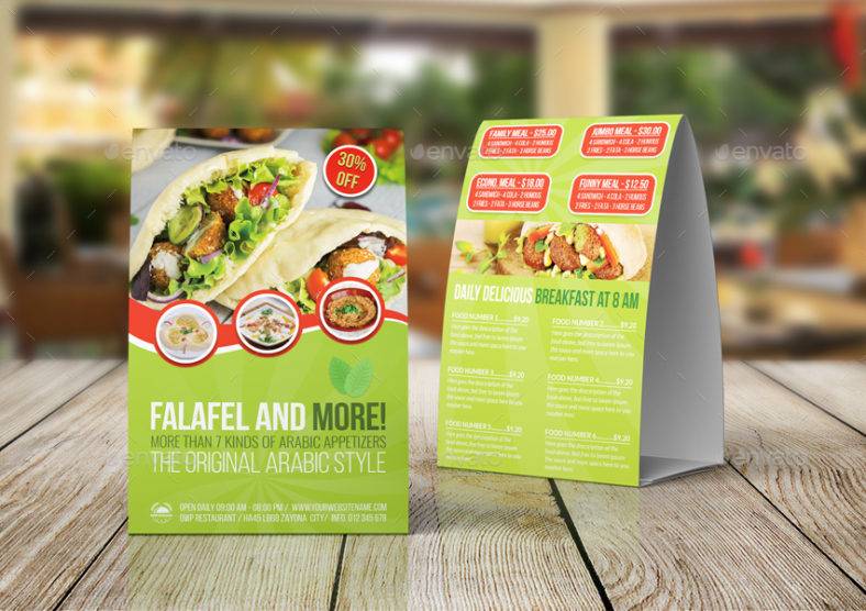 17+ Restaurant Tent Card Designs & Templates - PSD, AI, InDesign, PDF, DOC
