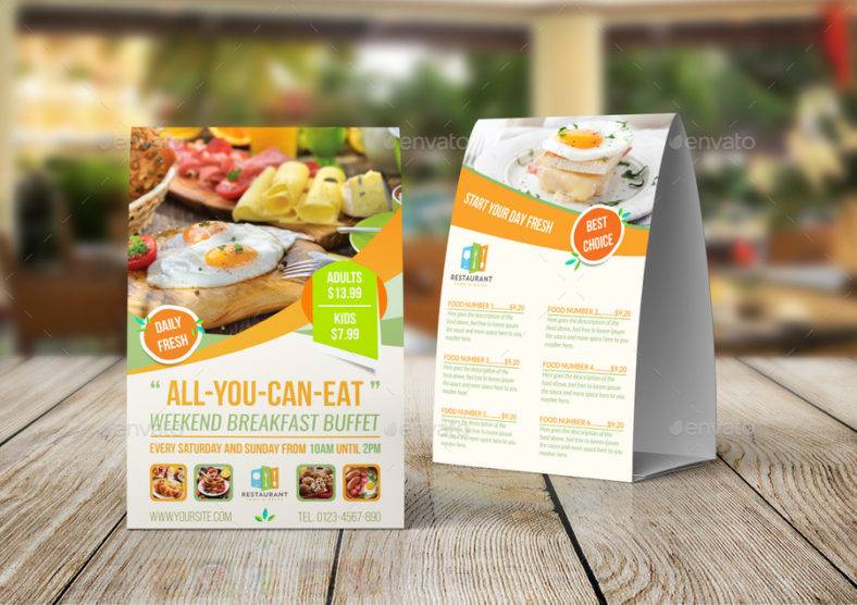 17+ Restaurant Tent Card Designs & Templates - PSD, AI, InDesign, PDF, DOC