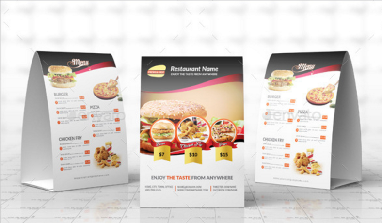 17+ Restaurant Tent Card Designs & Templates - PSD, AI, InDesign, PDF, DOC
