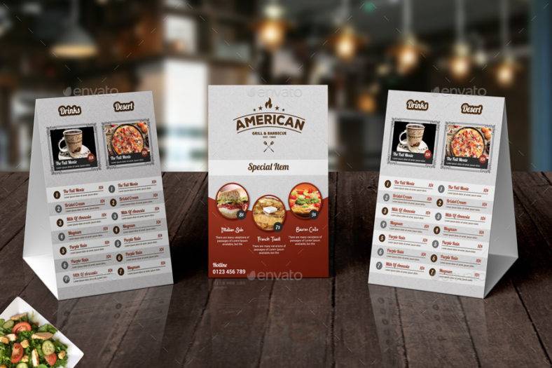 17+ Restaurant Tent Card Designs & Templates - PSD, AI, InDesign, PDF, DOC
