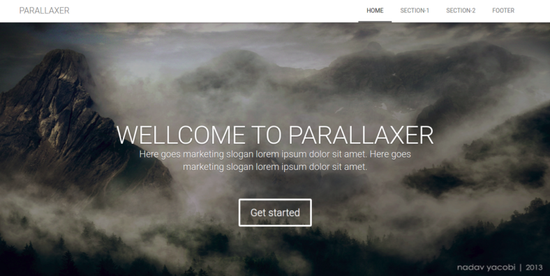 33+ Parallax Landing Page Themes & Templates