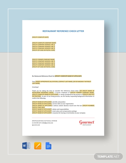 Reference Letter Example - 33+ Free Word, PDF DOcuments Download