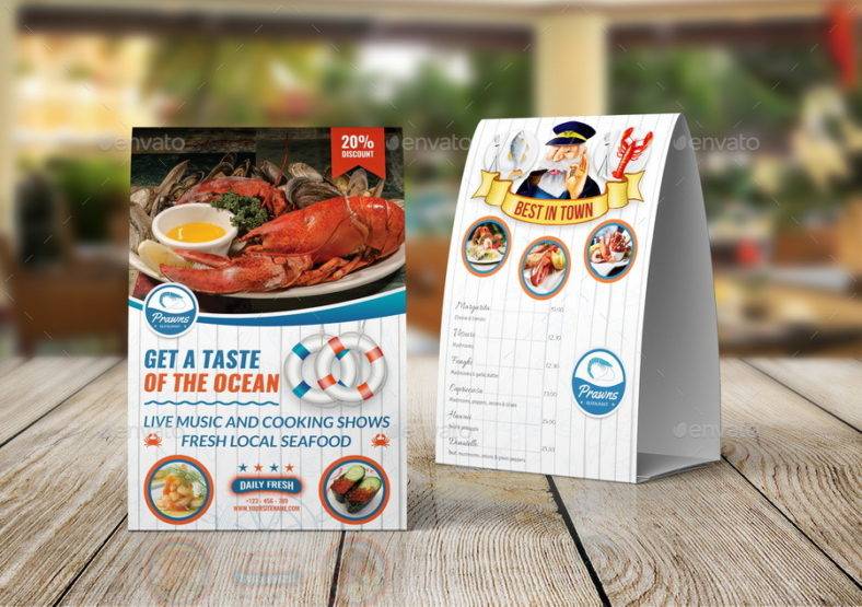 17+ Restaurant Tent Card Designs & Templates - PSD, AI, InDesign, PDF, DOC