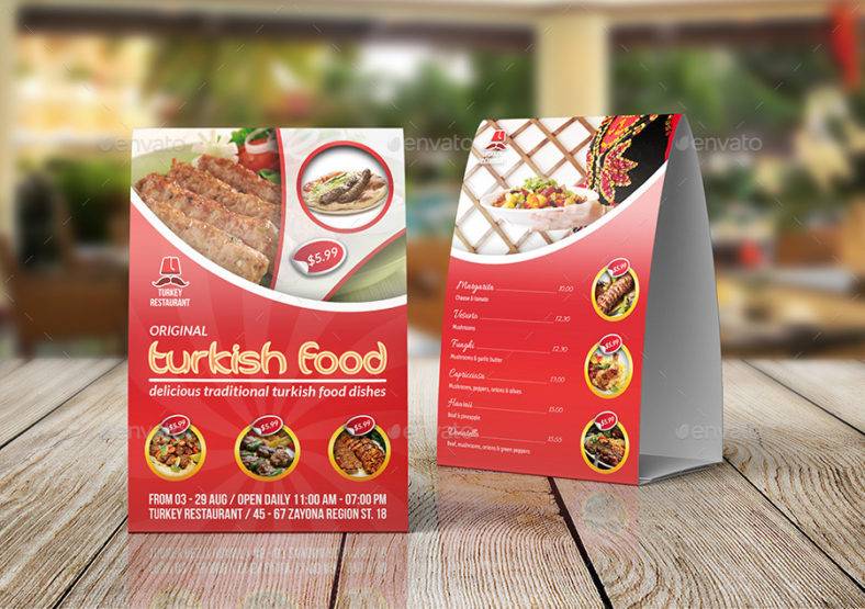 17+ Restaurant Tent Card Designs & Templates - PSD, AI, InDesign, PDF, DOC