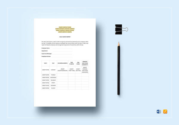 How To Make/Create a Daily Report [Templates + Examples] 2023