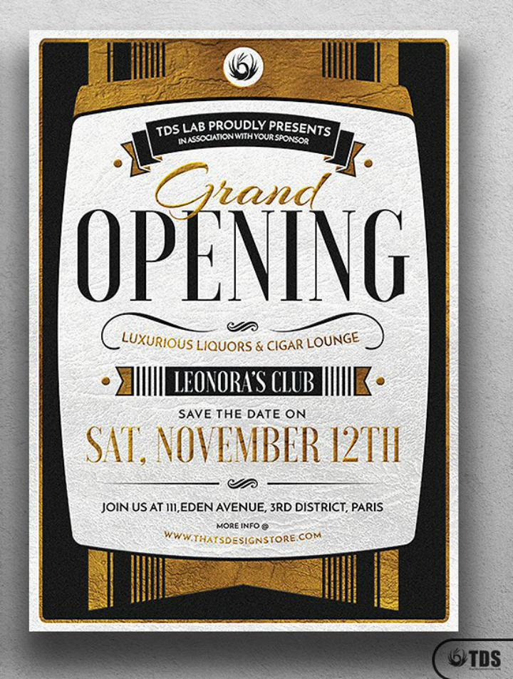 18 Restaurant Grand Opening Flyer Templates AI PSD Word