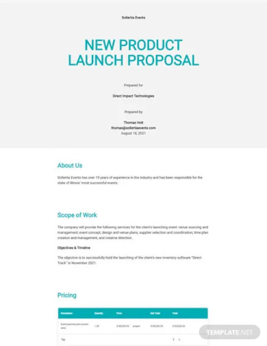 11+ New Product Proposal Templates for Business