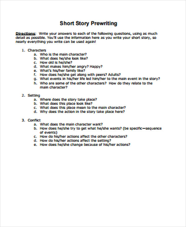 3+ Short Story Outline Templates