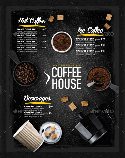 Coffee Shop Menu Designs 19 Free Templates