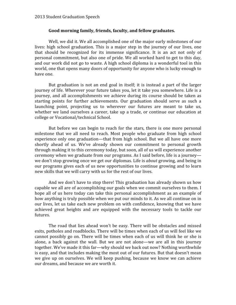 8+ Commemorative Speech Outline Templates - PDF