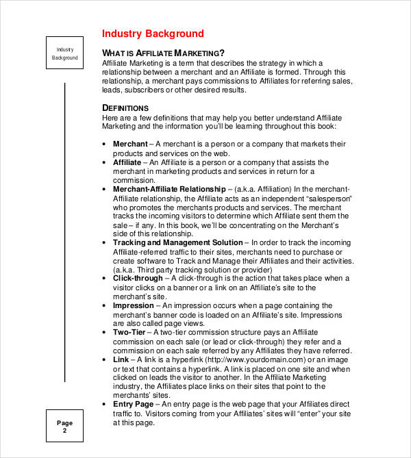 7 Affiliate Marketing Proposal Templates PDF