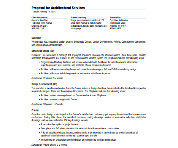Architecture Proposal Template Architecture Proposal Template