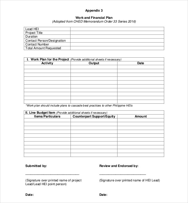 8+ Work Financial Plan Templates - PDF, DOC