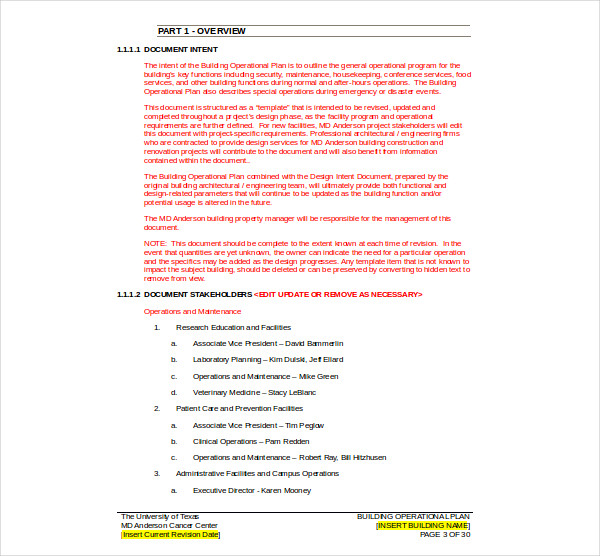 12+ Security Operational Plan Templates - Word, PDF, Google Docs, Apple ...