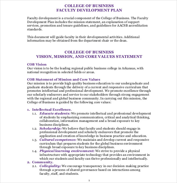 8+ Faculty Development Plan Templates - PDF, DOC