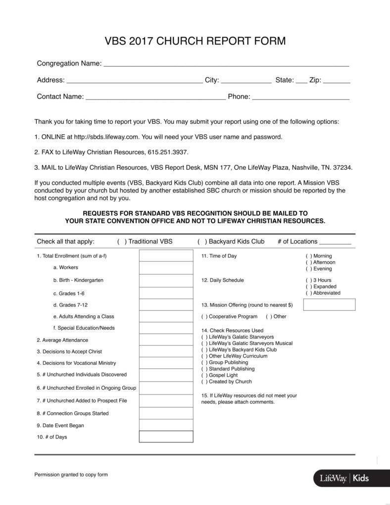 13+ Church Report Templates in PDF | Google DOC | Apple Pages