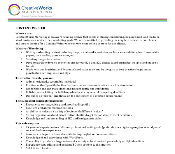 10 Writer Resume Templates PDF DOC