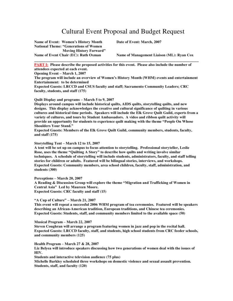 14 Activity Proposal Templates PDF Word