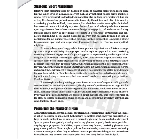 7+ Sports Marketing Plan - PDF, DOC