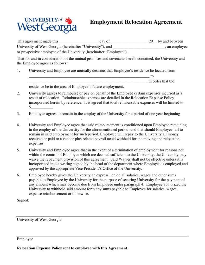12+ Relocation Agreement Templates - PDF, Word
