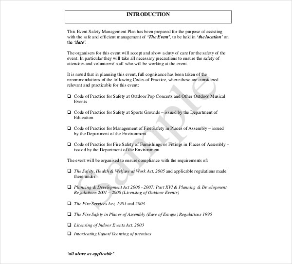 8+ Event Operational Plan Templates - PDF, DOC