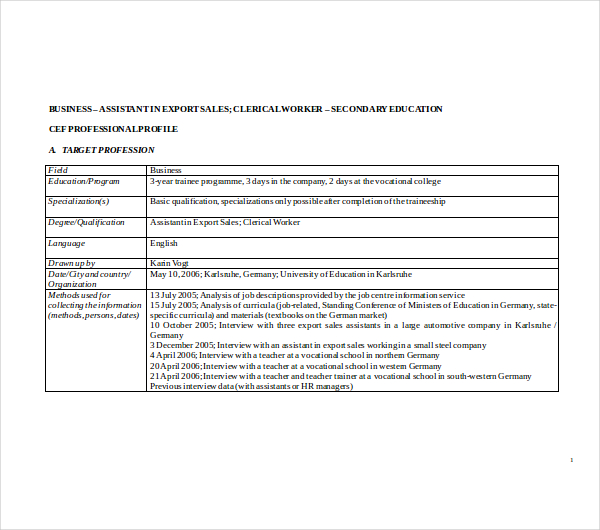 Sales Assistant Resume Template - 7+ Free Word, PDF Format Download