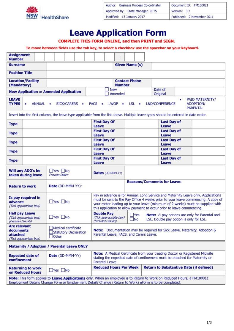 9+ Holiday Request Form Templates - PDF, DOC