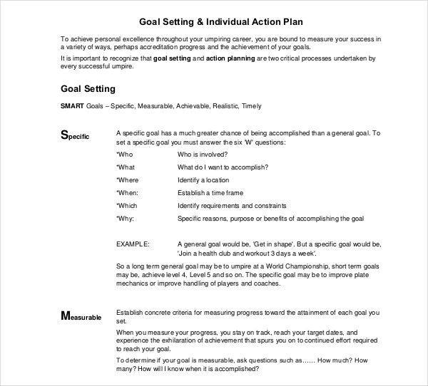 9+ Goal Development Plan Templates - PDF, Docs