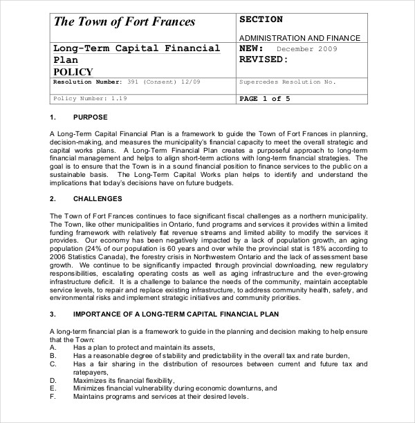 8+ Work Financial Plan Templates - PDF, DOC