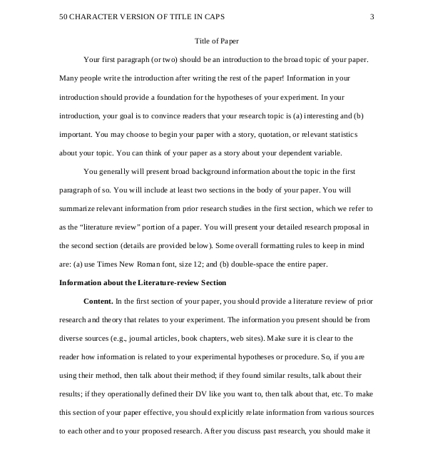 7+ Apa Research Proposal Templates - PDF, Word