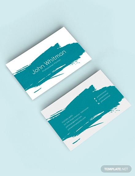 26+ Painter Business Card Designs & Templates - PSD, AI, InDesign