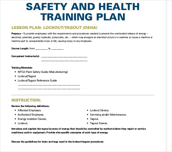 Free Lockout Tagout Procedure Template Word 2