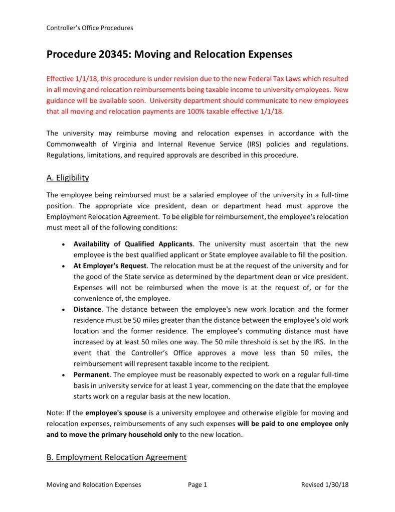 12+ Relocation Agreement Templates - PDF, Word