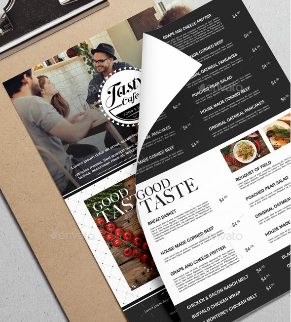 Black and White Menu Designs - 25+ Free Templates in PSD, AI