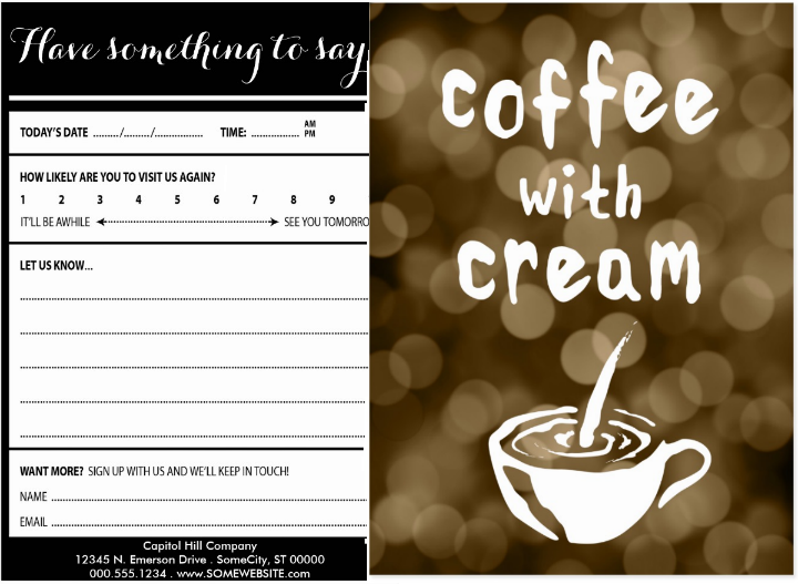 11+ Restaurant Guest Comment Card Designs & Templates - PSD, AI