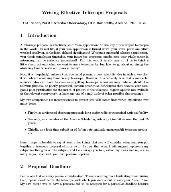 10+ Technical Writing Proposal Templates - PDF, DOC