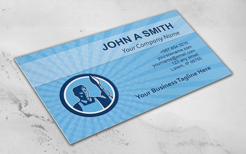 26+ Painter Business Card Designs & Templates - PSD, AI, InDesign