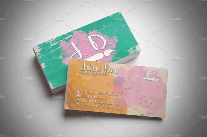 26+ Painter Business Card Designs & Templates - PSD, AI, InDesign