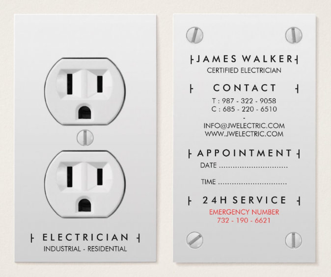 Electrician Card Designs