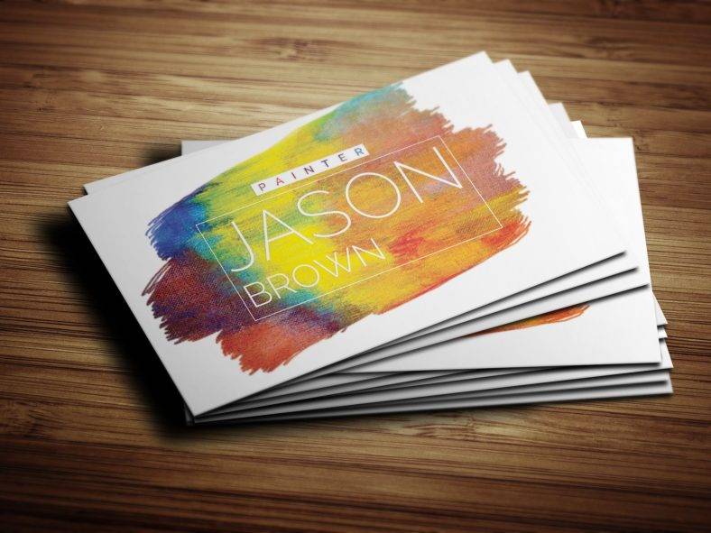 26+ Painter Business Card Designs & Templates - PSD, AI, InDesign