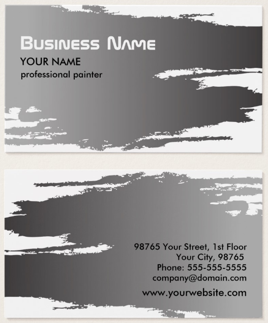 26+ Painter Business Card Designs & Templates - PSD, AI, InDesign